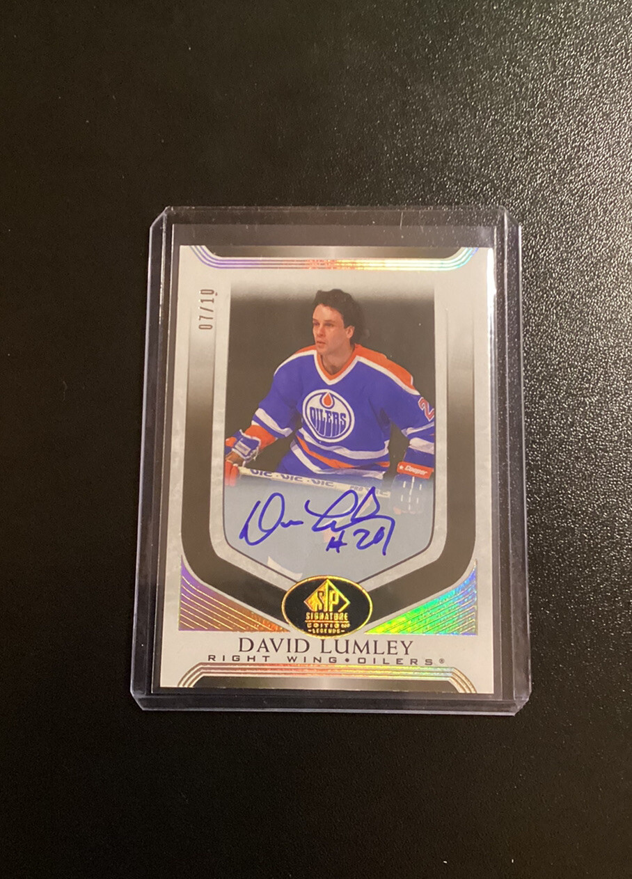 2020-21 SP Legends Signature Edition David Lumley Black Auto /10 | eBay