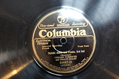 Cesare Formichi & Grace Holst "Thais/Tosca" COLUMBIA 50087-D - 78 | eBay