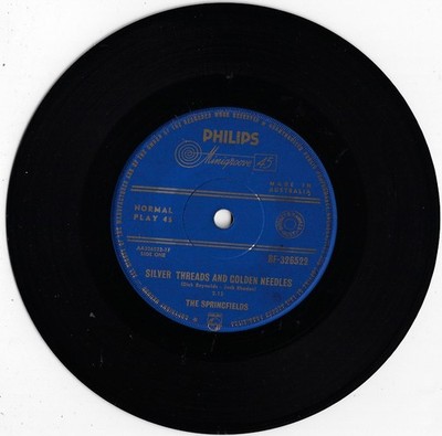 (dusty) SPRINGFIELDS silver threads & golden needles AUSSIE PHILIPS 7 ...