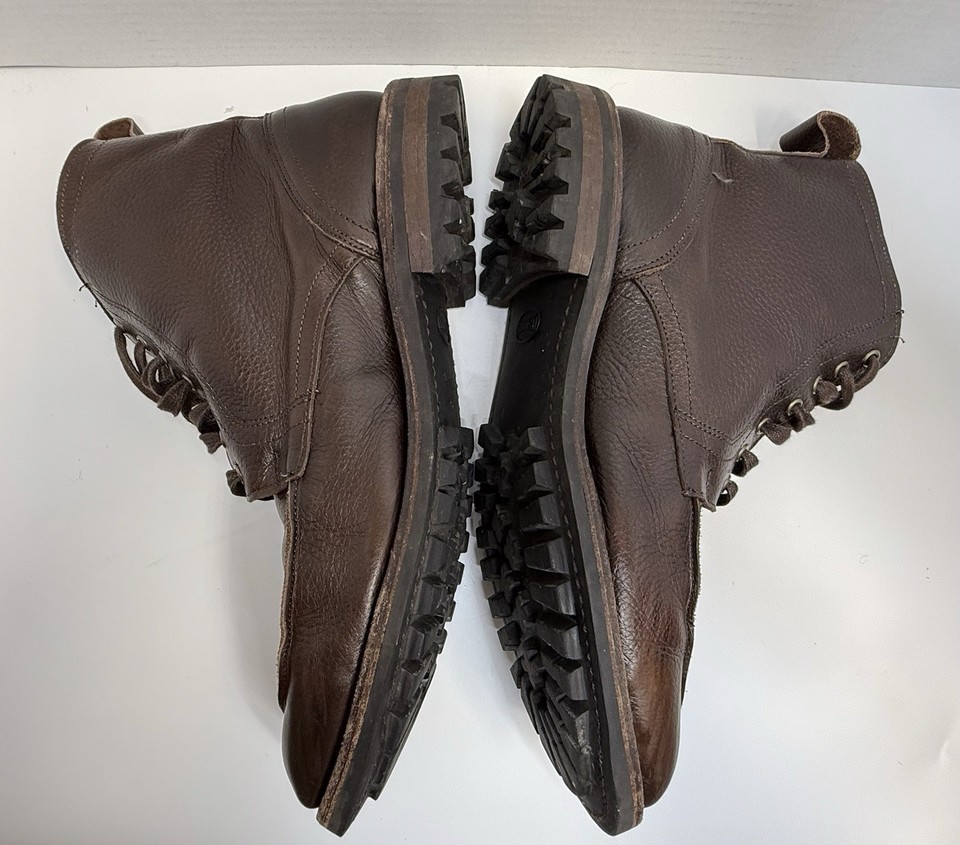 Allen Edmonds Rainier Split Toe Blucher Boot In Brown Grain Leather Sz ...