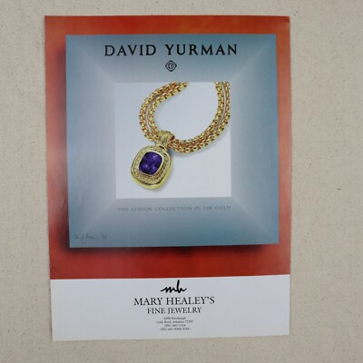 Vintage David Yurman Print Ad 1997 Paper Magazine Clipping Albion 90s ...
