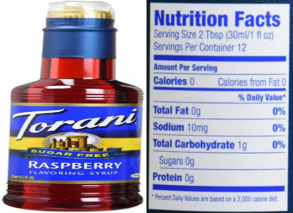 Torani Sugar Free Raspberry Syrup 12.7 ounce Fl. Oz (Pack of 1) | eBay