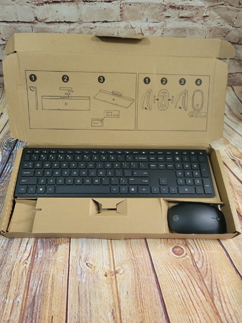 HP Lifestyle 928924-001 Tpc-c002k PC Black Wireless Keyboard and Mouse ...