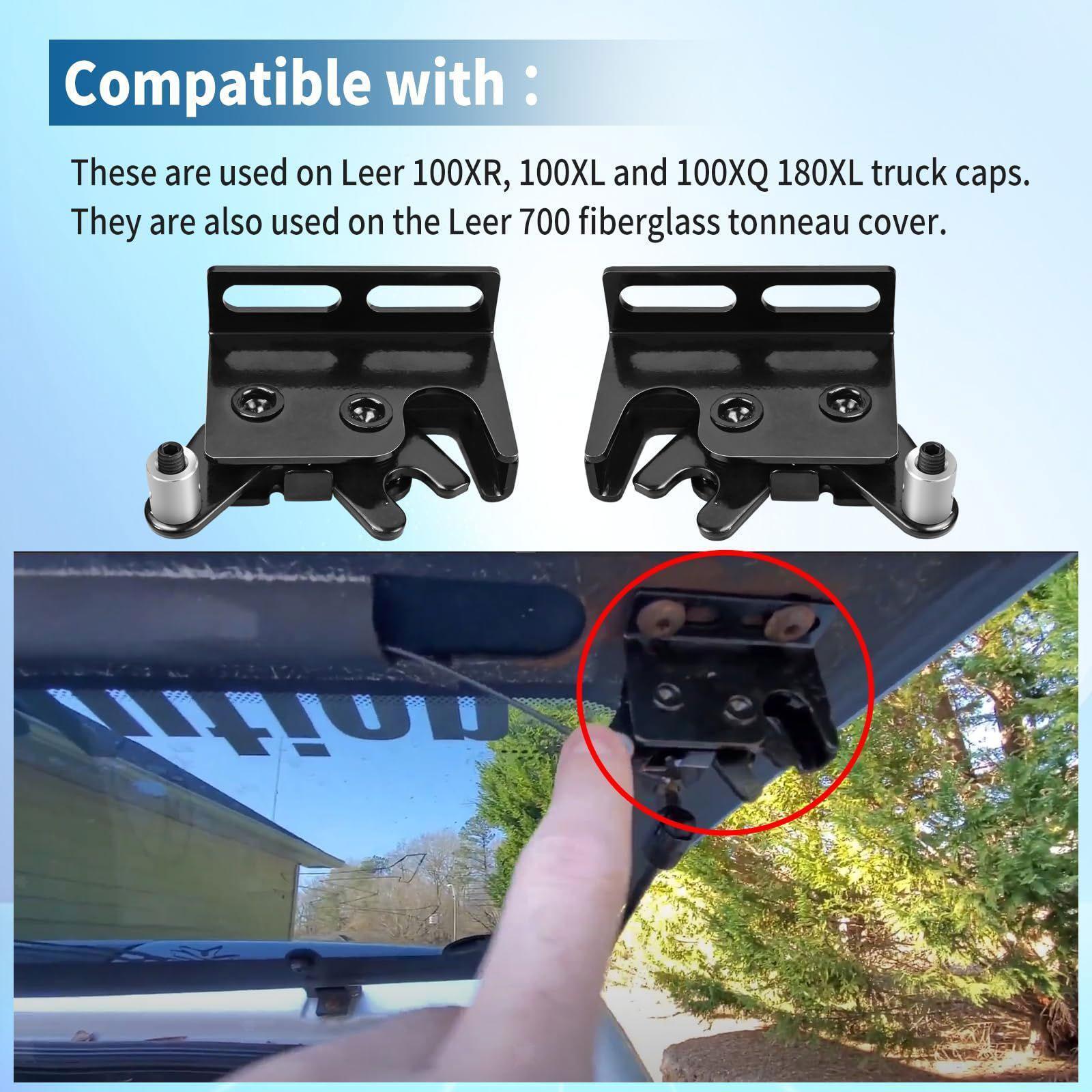 2x Truck Cap Rotary Latch Metal for Leer 700 Fiberglass Tonneau Cover ...