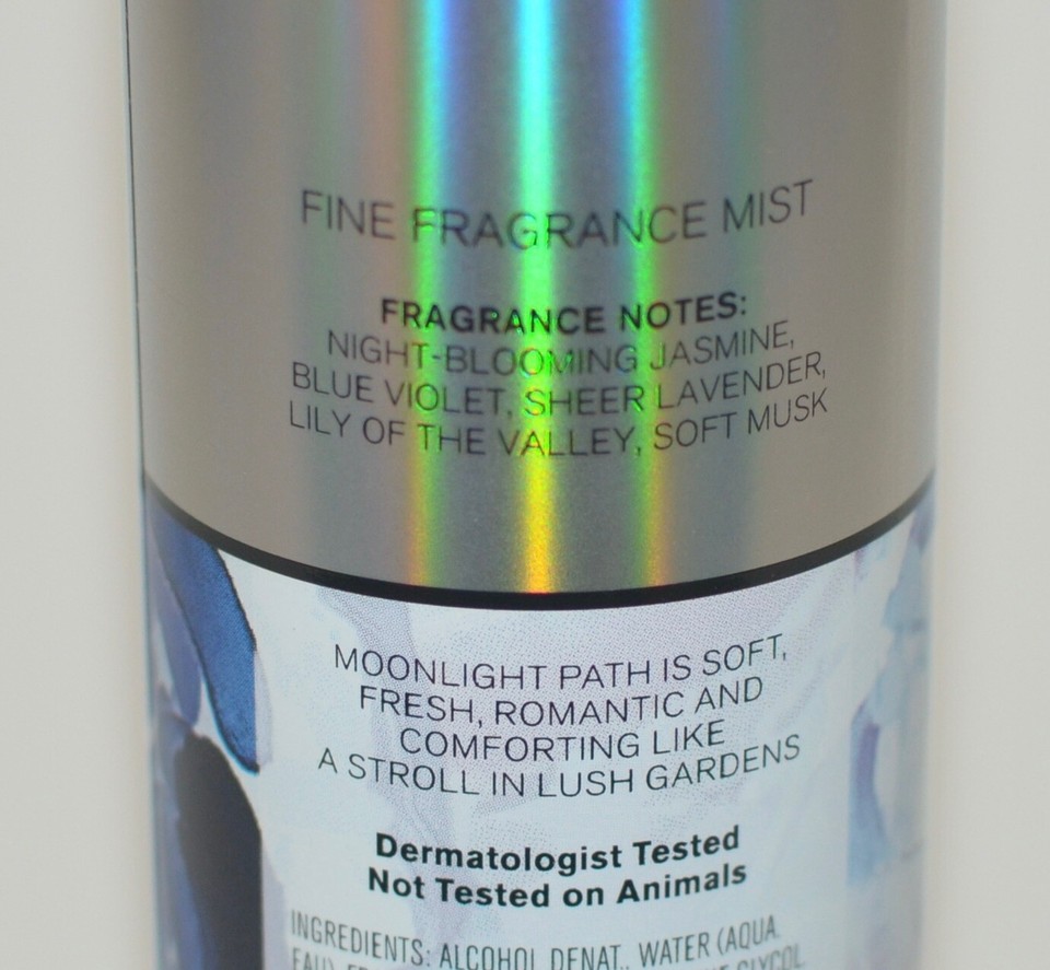2 BATH & BODY WORKS MOONLIGHT PATH FRAGRANCE MIST SPRAY 8 OZ JASMINE ...