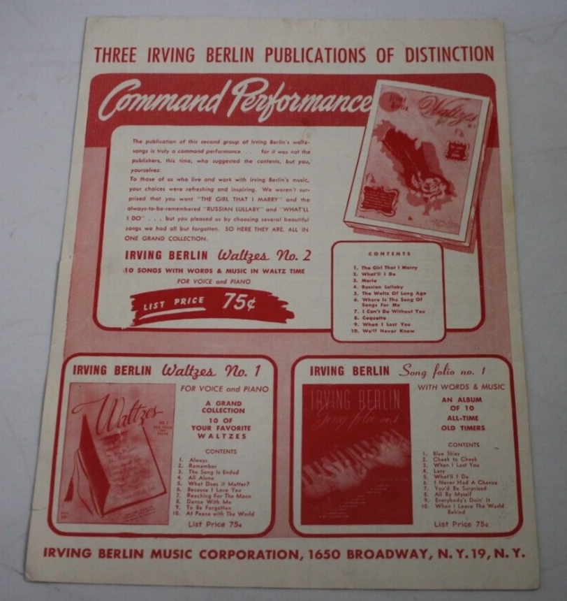 vintage classical sheet music 1942 "White Christmas" | eBay