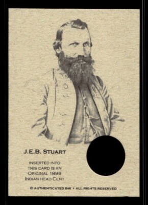 #TN0523 J.E.B. STUART 1899 Penny Collector Coin Card | eBay