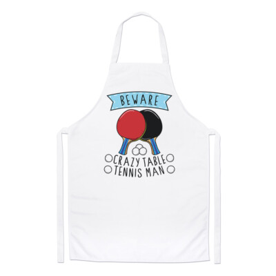 Beware Pazzo Ping-Pong Uomo Chef Grembiule Ping Pong Sport Divertente ...