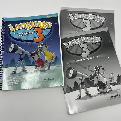 Abeka Language 3 Teacher WorkText Teacher Key, Student Quiz/Test, Quiz ...