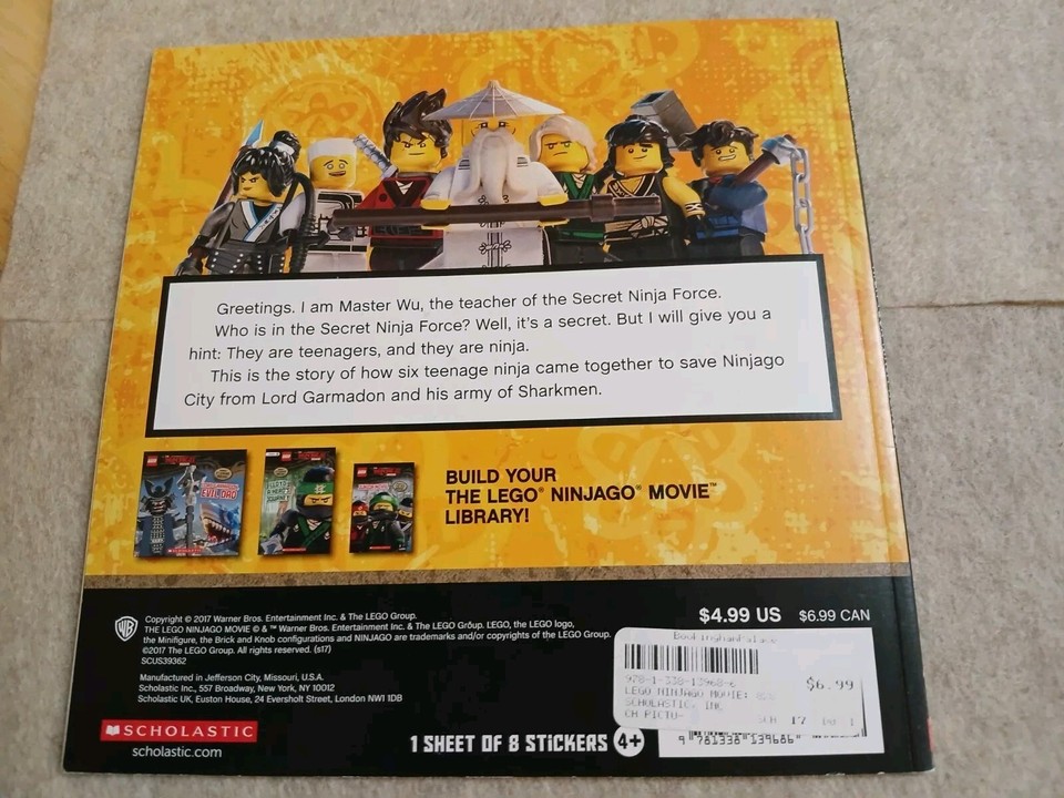 HIGH-TECH NINJA WARRIORS NINJAGO Movie LEGO /w Stickers Kids Book 2017 ...