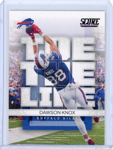 2022 Panini Score Dawson Knox Toe the Line - Buffalo Bills | eBay