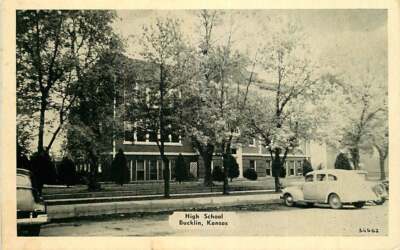Postcard High School, Bucklin, Kansas - circa 1930s-1940s | eBay
