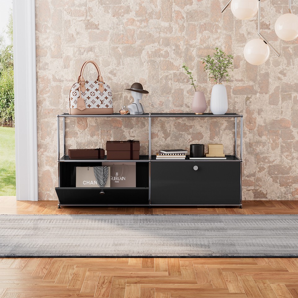 Classic Style Modern Storage Cabinet Shelf Free-Standing Sideboard ...