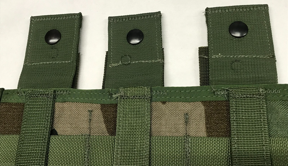 M81 Woodland MOLLE .223 / 5.56 Side x Side Triple Mag Pouch USGI NOS | eBay