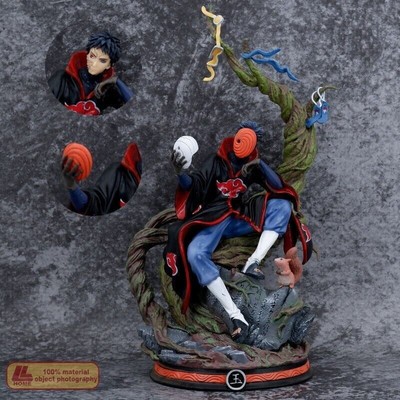 Anime Ninja Shippuden Akatsuki Uchiha Obito Sit PVC Figure Statue Toy ...