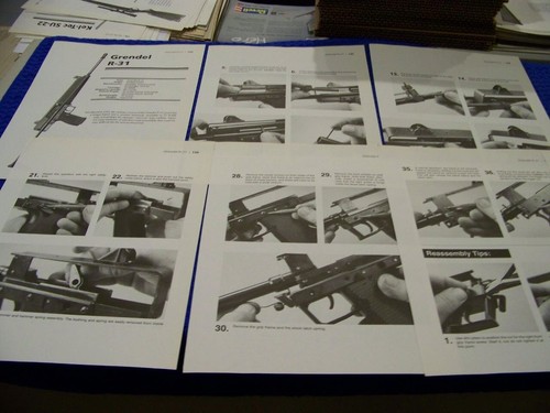 GRENDEL R-31 (.22 WMR) RIFLE..DISASSEMBLY/STRIP & DETAILS (745MM) | eBay