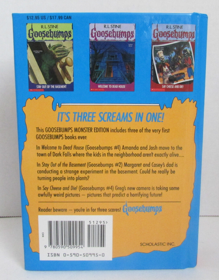 Goosebumps: Monster Edition #1 : (3 Books in 1) - R. L. Stine HC ...