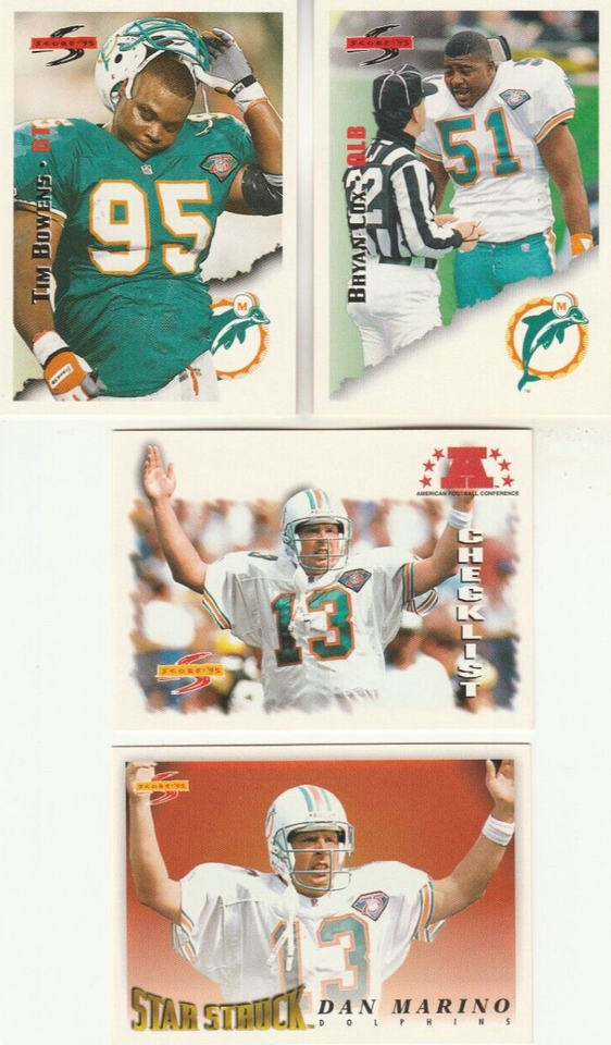 (13) 1995 Score Miami Dolphins (Complete Team Set) Dolphins | eBay