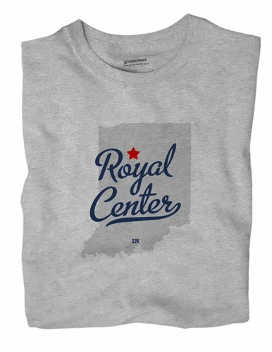 Royal Center Indiana IN T-Shirt MAP | eBay
