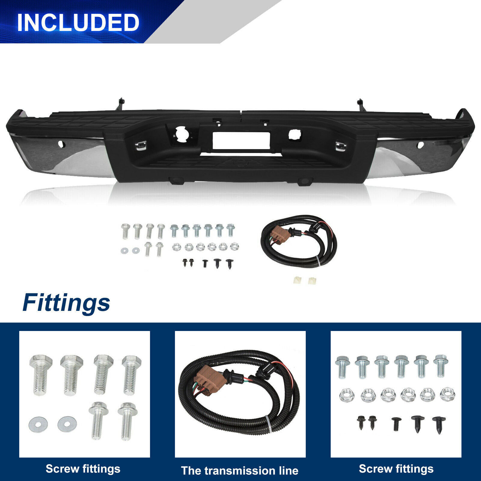 For Chevy Silverado/GMC Sierra 1500 07-13 Rear Bumper Assembly With ...