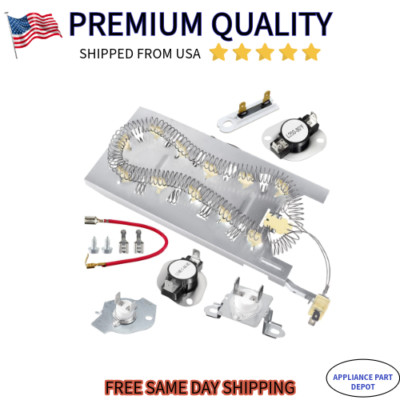 3387747 & 279973 & 3392519 & 279816 Dryer Heater Thermostat fuse hi ...