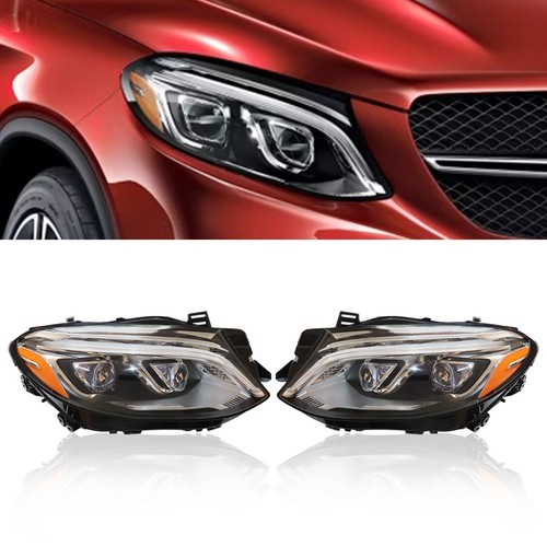 LED Headlights For Mercedes Benz GLE W166 2016 2017 2018 2019 GLE350 ...