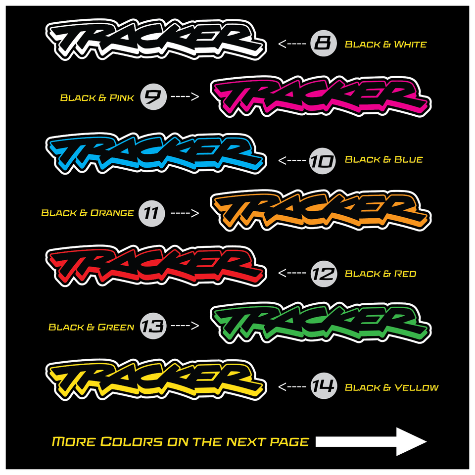 Tracker Logo Decal for Car Truck Window Geo Sticker | Set of 2 Pick ...