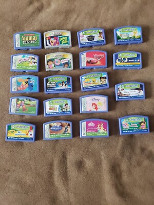 Lot of 19 LeapFrog Leapster LeapPad Learning Game Cartridges Star Wars ...