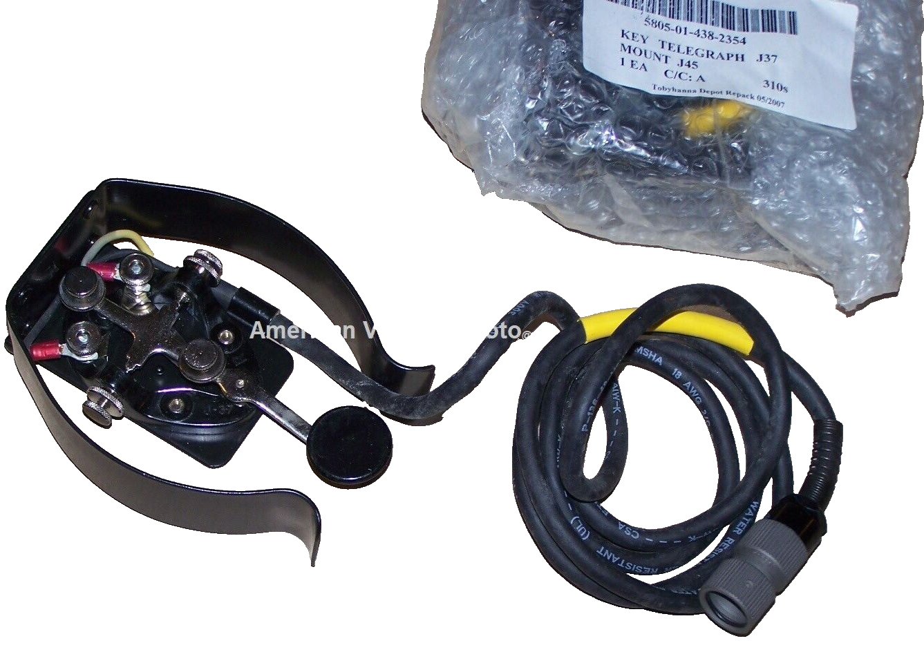 Telegraph J37 Key J45 Leg Knee Mount KY116 U229 Audio Plug Harris Radio ...