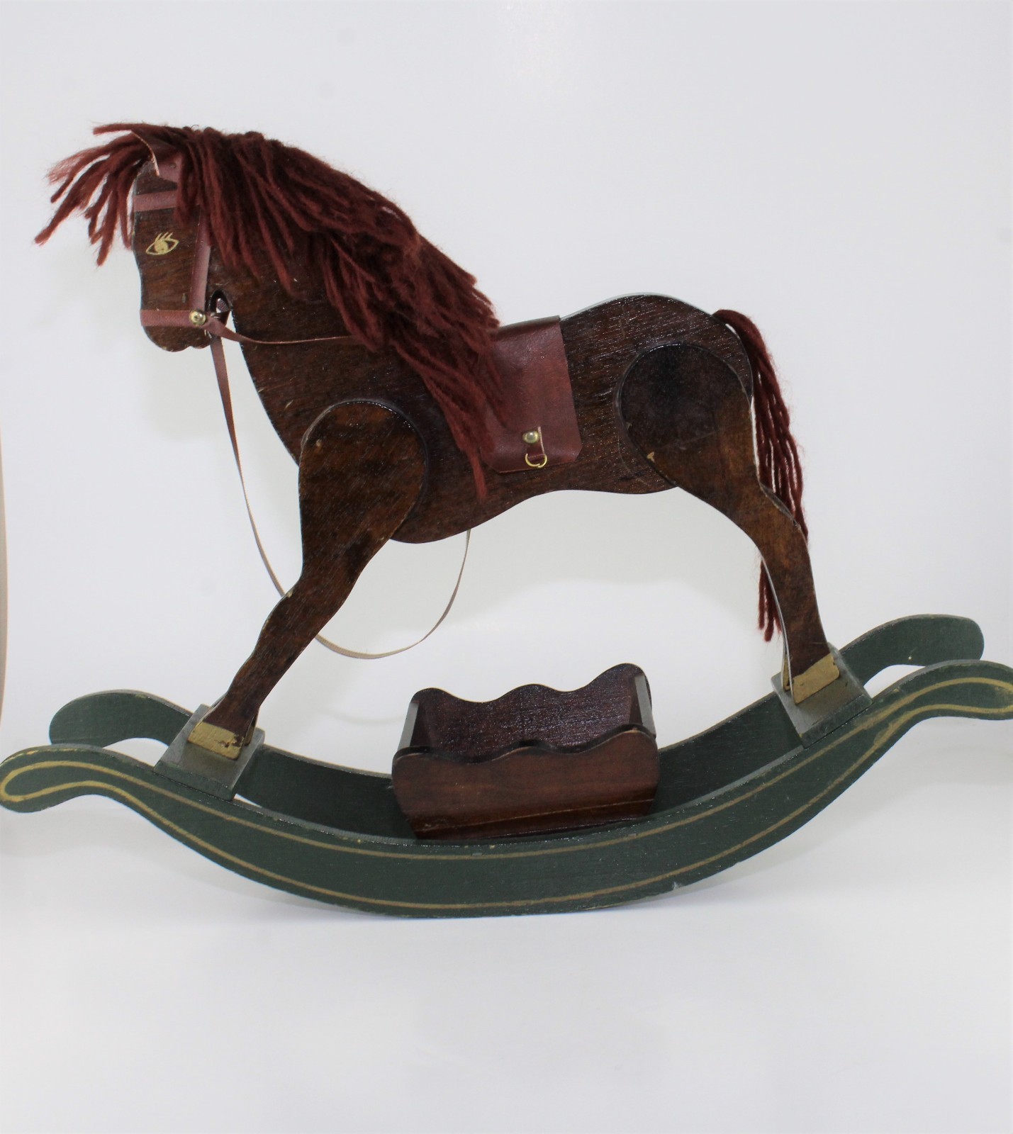Wooden Country Inspired Decorative Rocking Horse Home Accent Décor ...