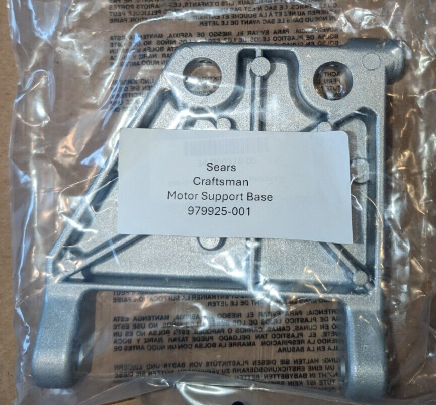 Craftsman Table Saw Motor Support Base 979925-001 New Sealed Package ...