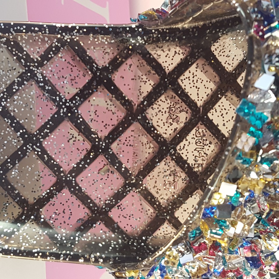 H2K CANDY Multi Color Glitter Beads Fashion Slides Flip Flops Sandals ...