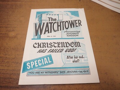 The WATCHTOWER Jehovah's Witness Journal February 15 1966 | eBay