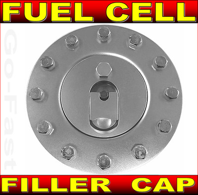 FUEL CELL FILLER CAP & ASSEMBLY - FLUSH MOUNT ALUMINIUM 12 BOLT FUEL ...