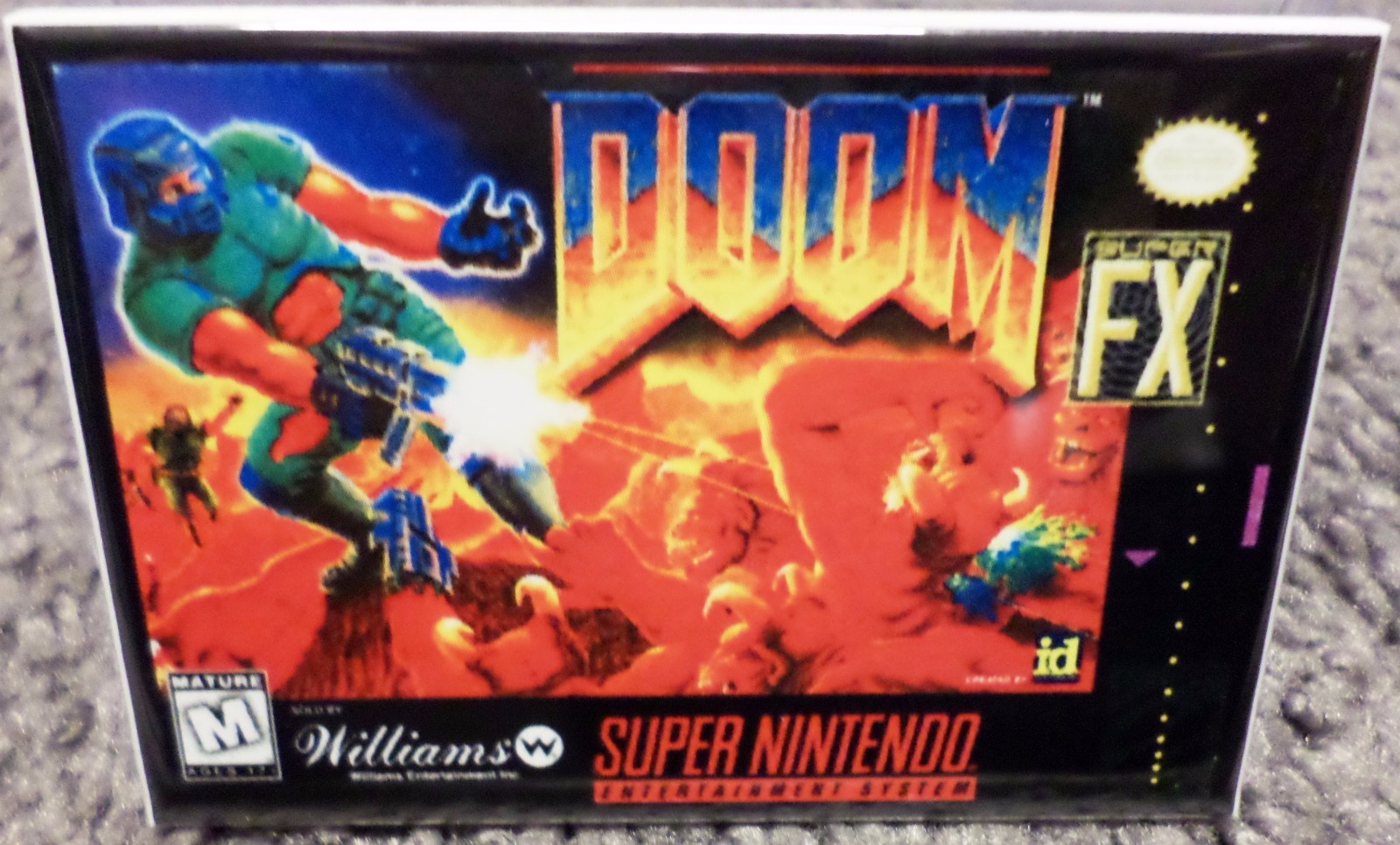 Doom FX SNES Game Box 2" x 3" Fridge Locker MAGNET Nintendo | eBay