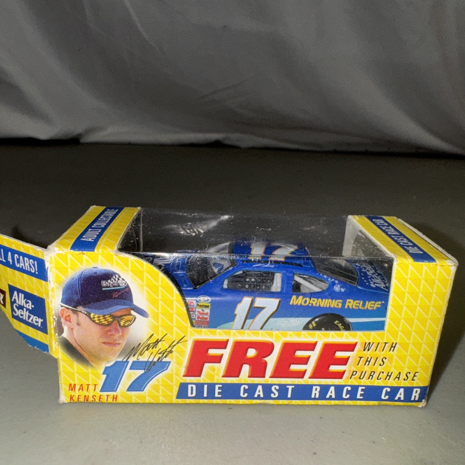#17 Matt Kenseth Alka Seltzer Die Cast Race Car Adult Collectible Racer ...