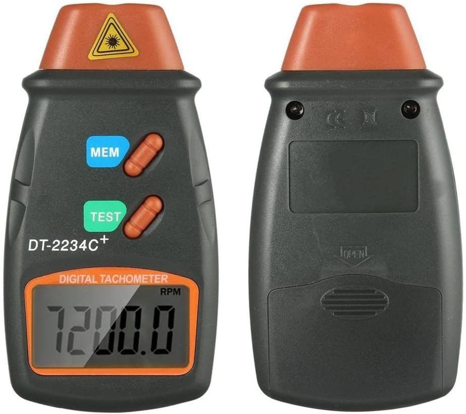 Digital Tachometer Non Contact Laser Photo RPM Tach Motor Speed Gauge ...
