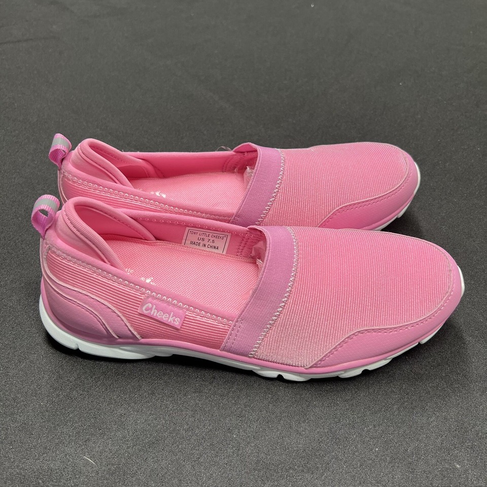 Tony Little Cheeks Lightweight Women’s 7.5 Pink Slip On Foam Shoes | eBay