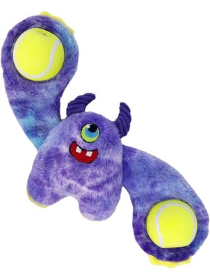 KONG Monster Woozles Medium Squeaky Arm Balls Tug & Shake Dog Toy ...