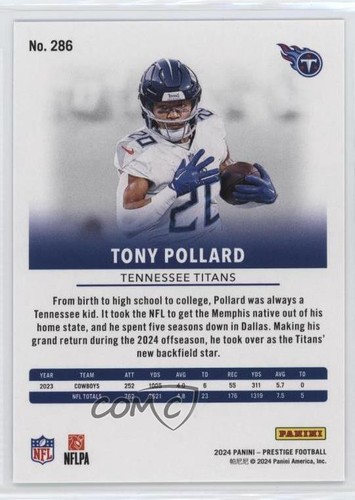 2024 Panini Prestige Xtra Points Diamond Tony Pollard #286 | eBay