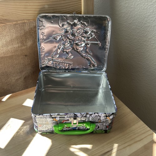 Vintage Nickelodeon TEENAGE MUTANT NINJA TURTLES Metal LUNCH BOX ...
