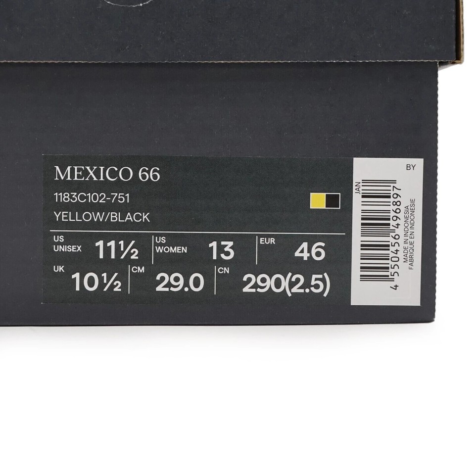 1183C102-751 Asics Onitsuka Tiger Mexico 66 Yellow Black Kill Bill (Men ...