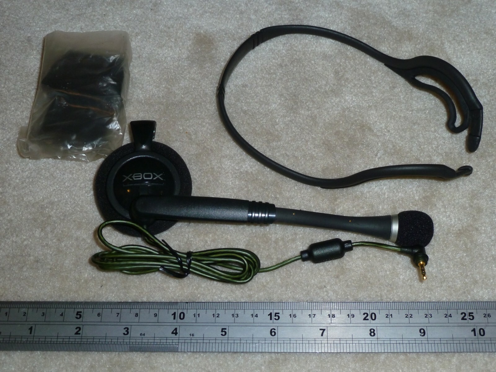 MICROSOFT XBOX ORIGINAL OFFICIAL LIVE COMMUNICATOR HEADSET MIC ...