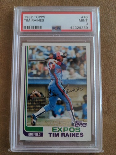 1982 Topps Tim Raines #70 PSA 9 Montreal Expos HOF Hall of Fame | eBay