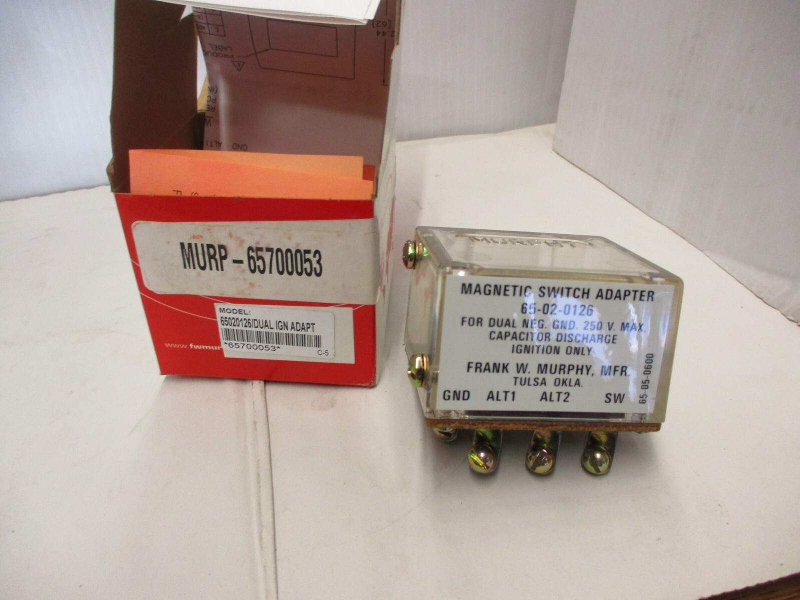 Murphy # 65-02-0126 MAGNETIC SWITCH ADAPTER, | eBay