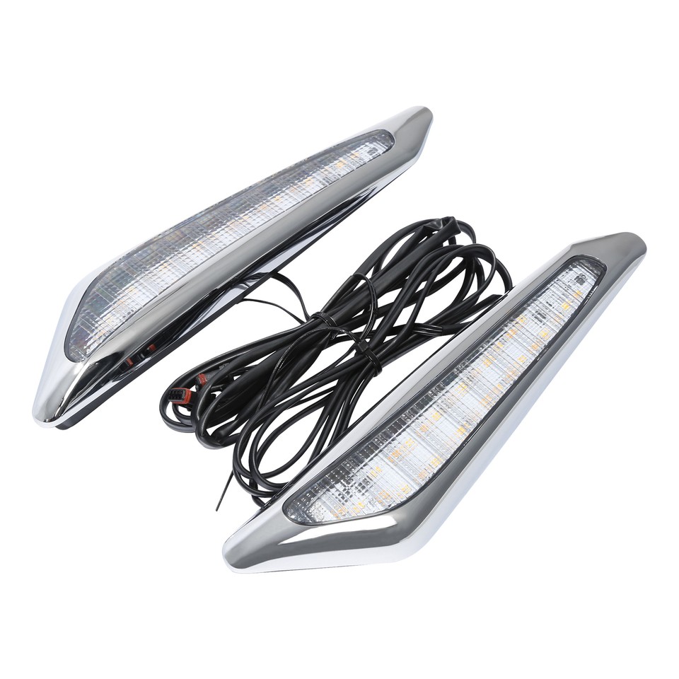 Front Fork Mounted LED Amber Light Fit For Honda Goldwing GL1800 2018 ...