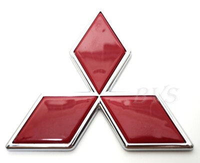 RED LANCER Size 11.5 cm PAJERO SHOGUN COLT EMBLEMS BADGE PLATE STICKER ...