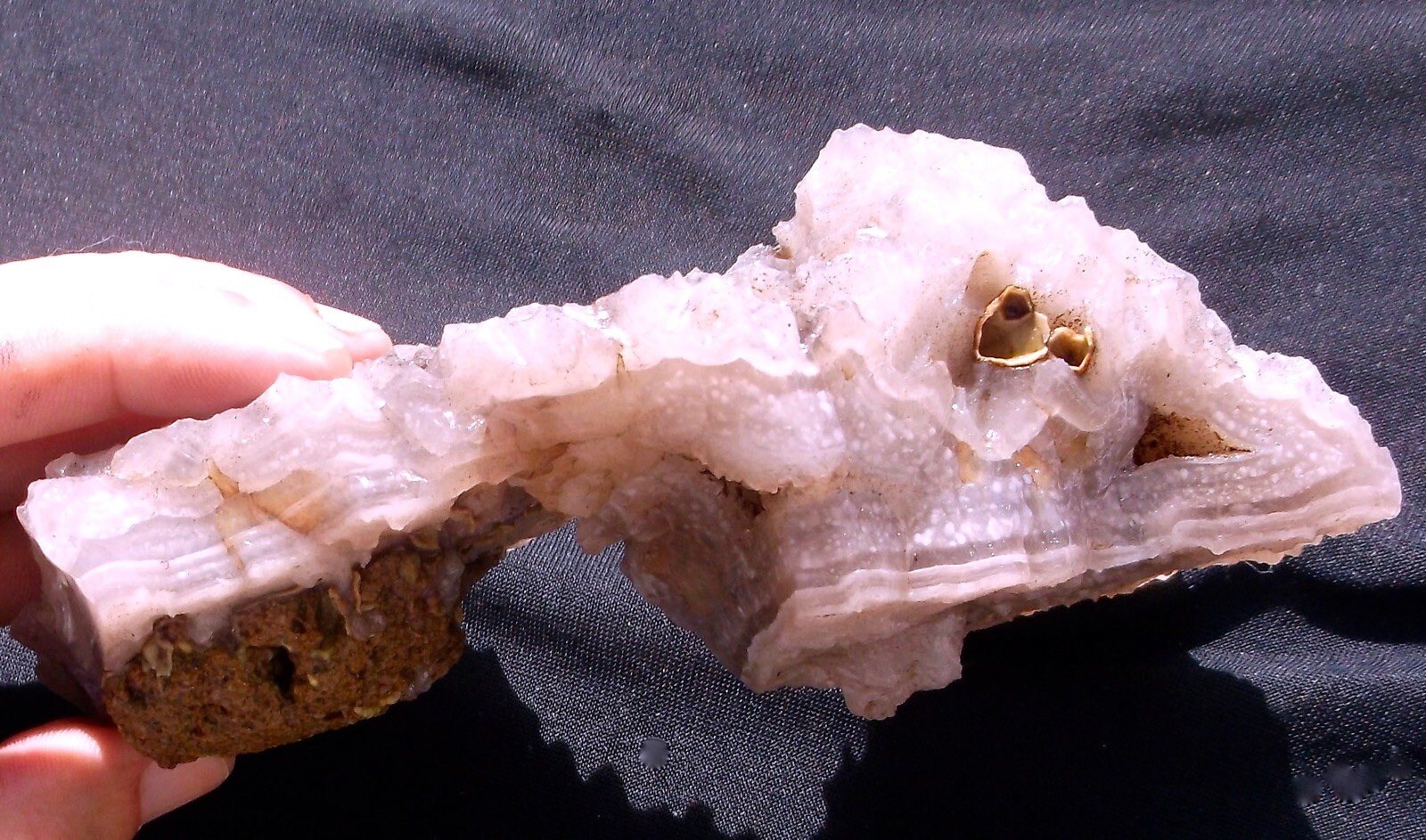 Chalcedony Pseudomorph Crystal Cast from Dissolved Calcite Crystals 412 ...
