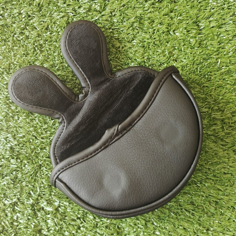 Black Pebble Beach Golf Small Mallet Putter Head Cover for Center Shaft ...