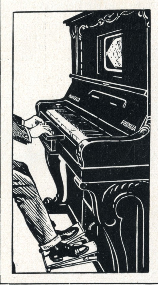 Piano Hupfeld Phonola German ad 1912 self playing music roll ...